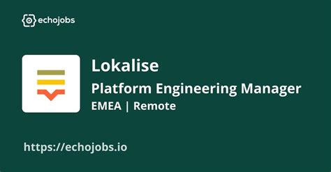 Lokalise Is Hiring Platform Engineering Manager Remote Aws