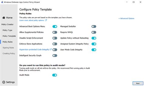 ビジネス 向けアプリ コントロール ウィザードの基本ポリシーの作成 Microsoft Learn