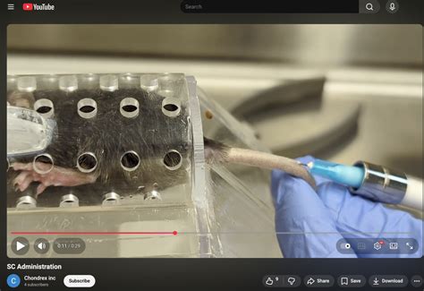Subcutaneous Administration Chondrex Inc