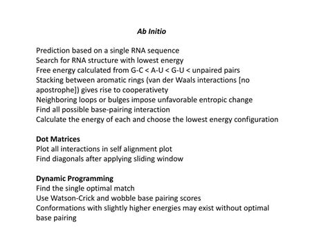 Ppt Rna Structure Prediction Powerpoint Presentation Free Download