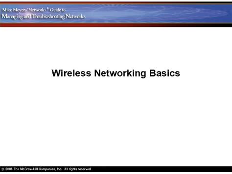 wireless networking chapter 9 contents explain