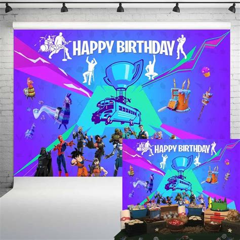 Battle Royale Backdrop For Birthday Party Video Game Party