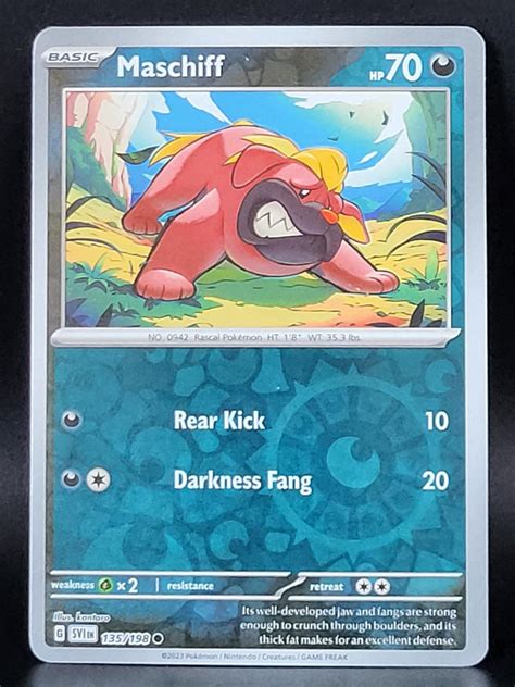 Maschiff Reverse Holo 135 Prices Pokemon Scarlet And Violet