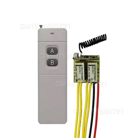 Long Range Mini RC Remote Switch V V V V V V Micro Wireless Switch NO NC COM Normally