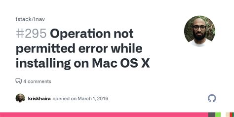 Operation Not Permitted Error While Installing On Mac OS X Issue Tstack Lnav GitHub