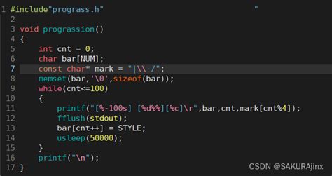 Linux 小程序————进度条 Csdn博客