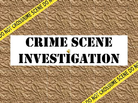 PPT Crime Scene Investigation PowerPoint Presentation Free Download ID 9120839