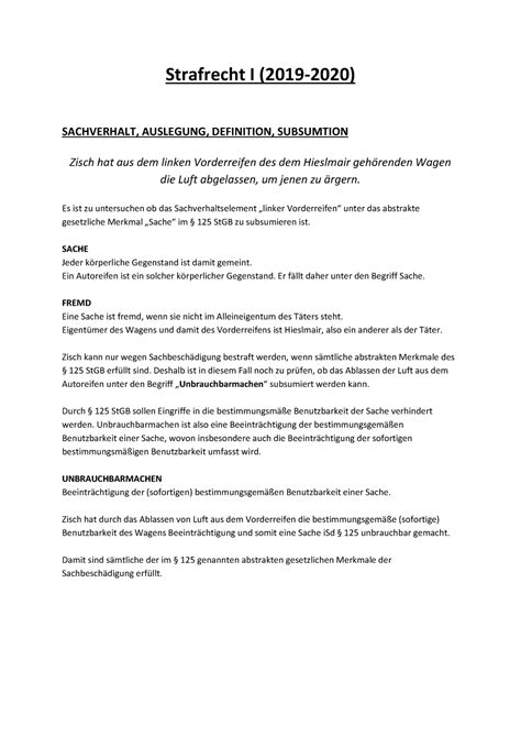 Strafrecht I Lecturenotes 1to10 2019 2020 Warning Tt Undefined