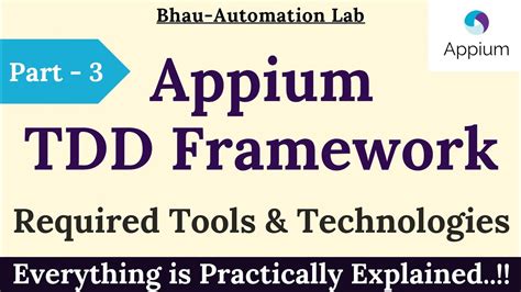 Appium Testing Automation Framework Android App Automation Tools Mobile Testing Part 3