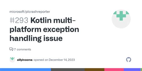 Kotlin Multi Platform Exception Handling Issue Issue Microsoft Plcrashreporter GitHub