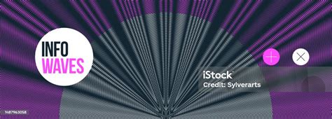 Moire 웨이브 벡터 추상적 배경 선형 콘트라스트 가상 디지털 효과 이미지 최면 질감 광학 예술 트렌디 한 현대 스타일 흑백 왜곡 그리드 3차원 형태에 대한 스톡 벡터