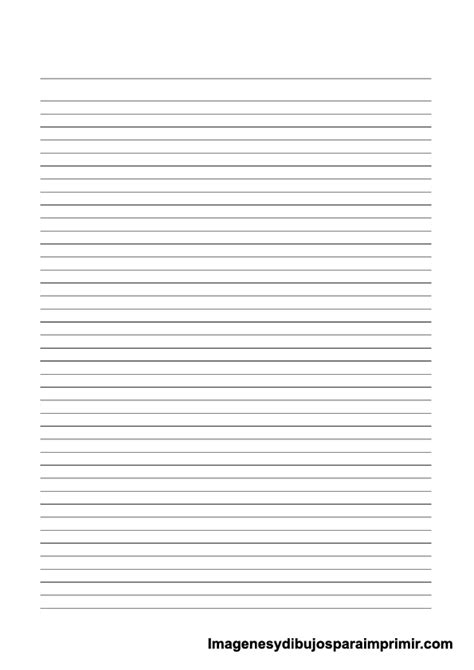 Hoja Rayada Para Imprimir Pdf Matsny