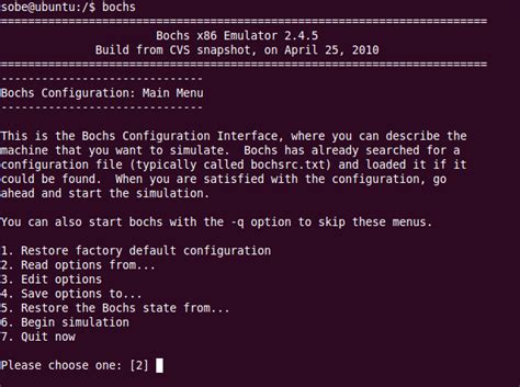 Ubuntu 安装Bochs 笔记 qbingo 博客园