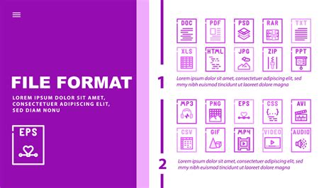 file format document landing header vector 21750820 vector art at vecteezy
