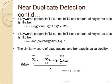 Novel And Efficient Approch For Detection Of Duplicate Pages In Web C