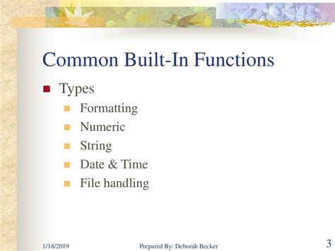 prepared by deborah becker ppt download