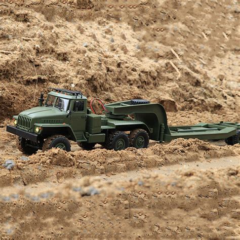Wpl B36 3 Ural 116 24g 6wd Rtr Rc Car Military Truck With Trailer