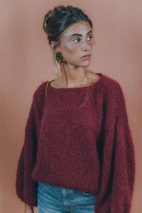 Mohair Pulloverboho Pulloverlässige Pulloverskandinavische Etsy Style Fashion Autumn