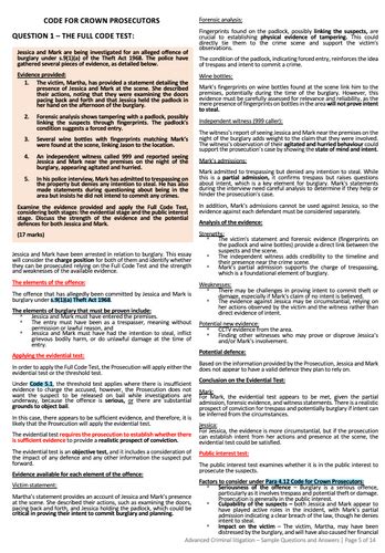 Lpc Advanced Criminal Litigation Sample Questions And Answers 2024