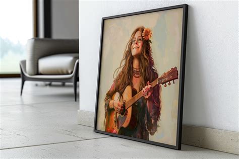 Janis Joplin Vintage Portrait Digital Download Iconic Rock Legend