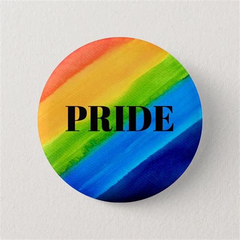 Rainbow Pride Button Zazzle Rainbow Pride Rainbow Rainbow Gay Pride
