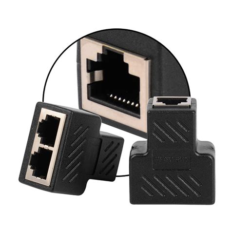 Elisona 1 To 2 Way Lan Ethernet Nätverkskabel Spli Grandado