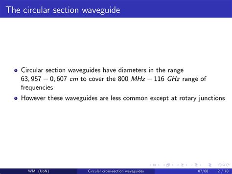 Solution Lecture 06 The Circular Section Waveguide Studypool