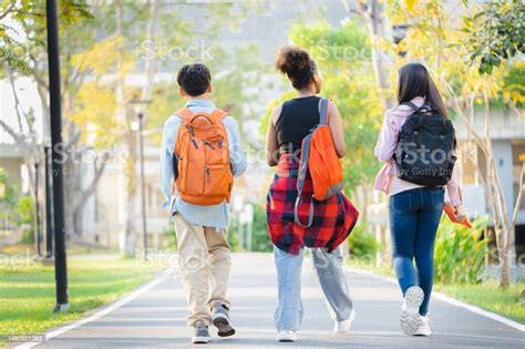 학교에서 함께 걷는 다양한 인종의 학생들 교육의 다양성 인종 다양성 다민족 그룹에 대한 스톡 사진 및 기타 이미지 다민족 그룹 캠퍼스 10 11세 Istock