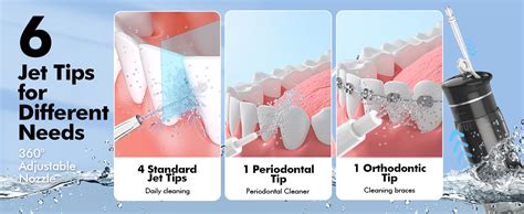 Amazon Com Water Flosser Mini Cordless Portable Modes Water Dental Floss With Telescopic