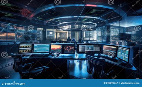 Analyzing Real Time Stock Chart Data On A Computer Multiple Monitors In A Work Station Stock