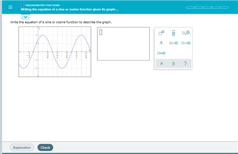 Solved O Trigonometric Functions Writing The Equation Of A