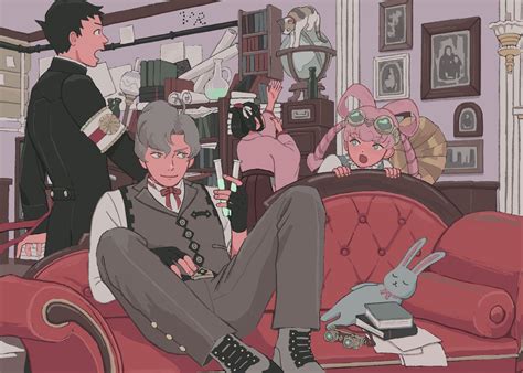 Ryunosuke Naruhodo Herlock Sholmes Susato Mikotoba Iris Wilson