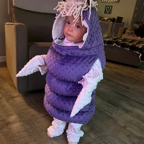 Boo Costume Purple Monster Costume Etsy
