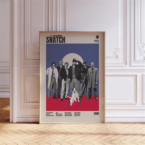 Snatch Poster Brad Pitt Poster Jason Statham Retro Movie Print