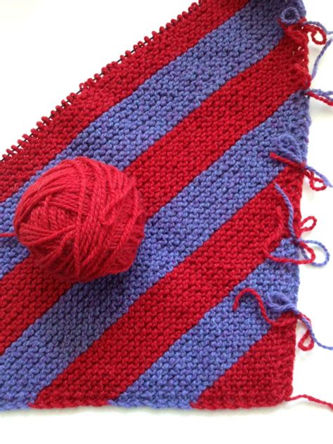 Diagonal Knitting How To Blog NobleKnits
