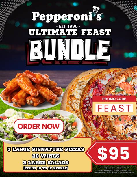 Current Specials Deals And Bundles — Pepperonis Pizza Fresh Pizza