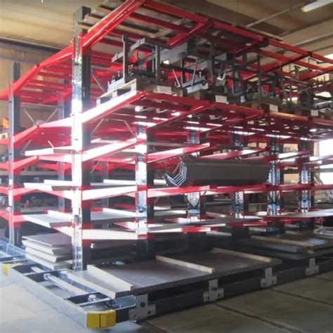 Heavy Duty Storage Single Double Side Cantilever Rack Electric Mobile