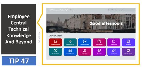 Faisal Iqbal On Linkedin Sapcommunity Successfactors Employeecentral Profaisal