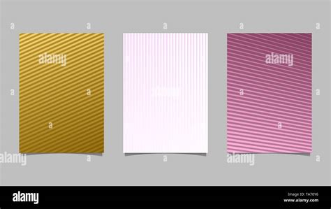 Abstract Gradient Stripe Pattern Page Background Set Stock Vector Image And Art Alamy