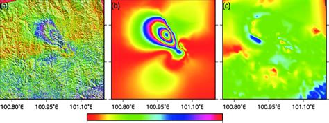 A The Observed Interferogram B The Simulated Interferogram C The