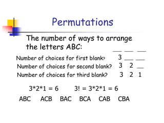 Permutations And Combinations Ppt