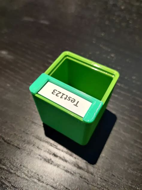 Gridfinity Removable Label Holders By Johannesreidick Download Free Stl Model