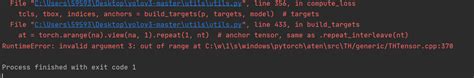 invalid argument 3 out of range at c w 1 s windows pytorch aten src