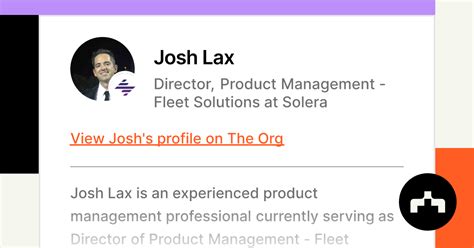 Josh Lax Director Product Management Fleet Solutions At Solera