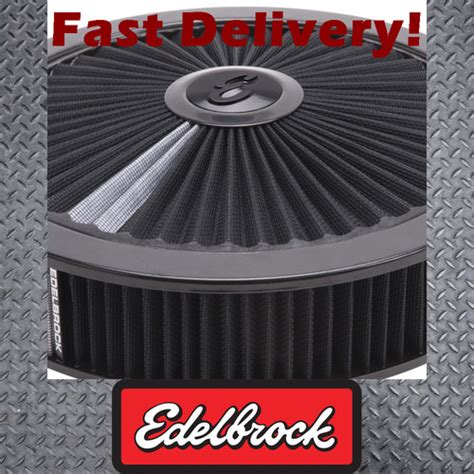 Edelbrock Pro Flo Air Cleaner Black Suits Ford 302 351 Cleveland