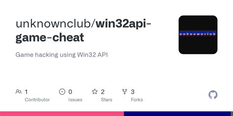 Github Unknownclubwin32api Game Cheat Game Hacking Using Win32 Api