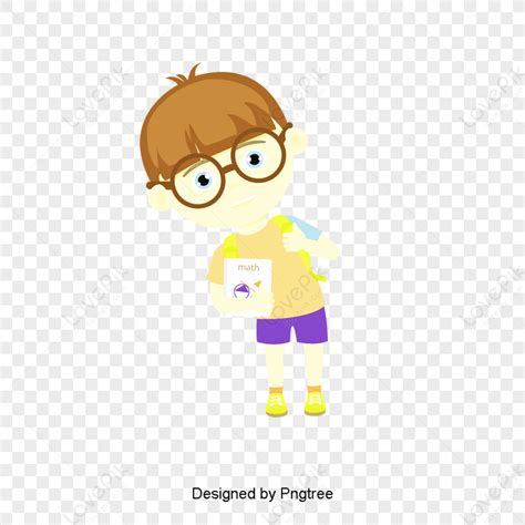 만화 일러스트 간단한 자유형 학생의 학습 디자인모드예술 Png 일러스트 무료 다운로드 Lovepik