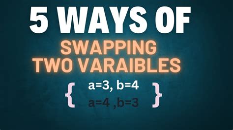 🔄🧩 5 Ways Of Swapping Two Variables In Python Beginner To Advanced Youtube