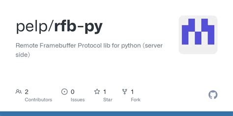 github pelp rfb py remote framebuffer protocol lib for python