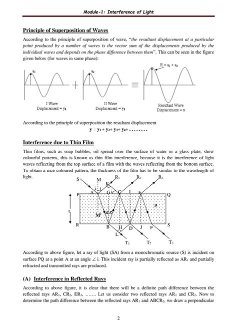 Solution Interference Of Light Engineering Physics Module 1 Studypool